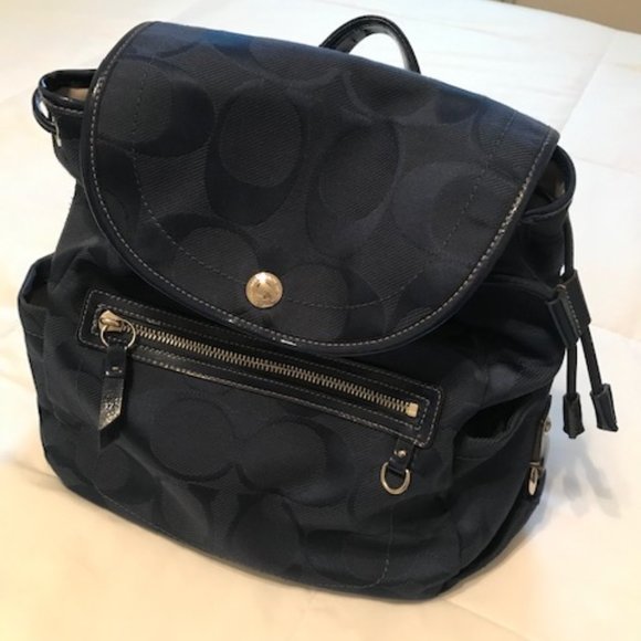 Coach | Bags | Blue Coach Backpack For Sale | Poshmark